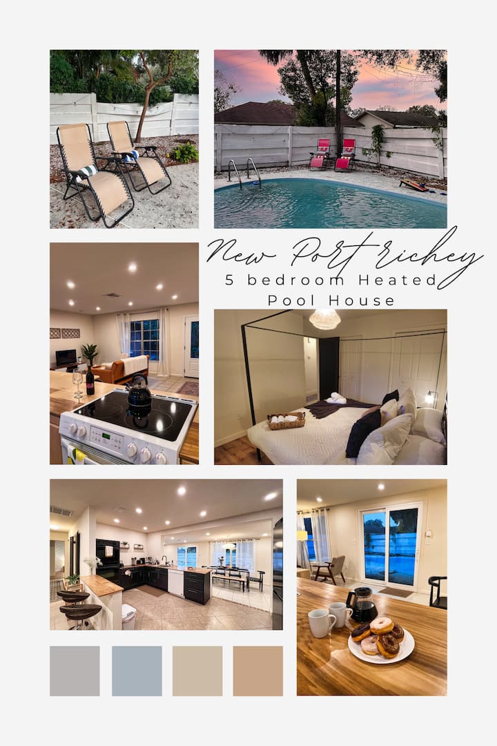 The Oasis: 2 Private Homes + Pool + Deck | Bbq - New Port Richey