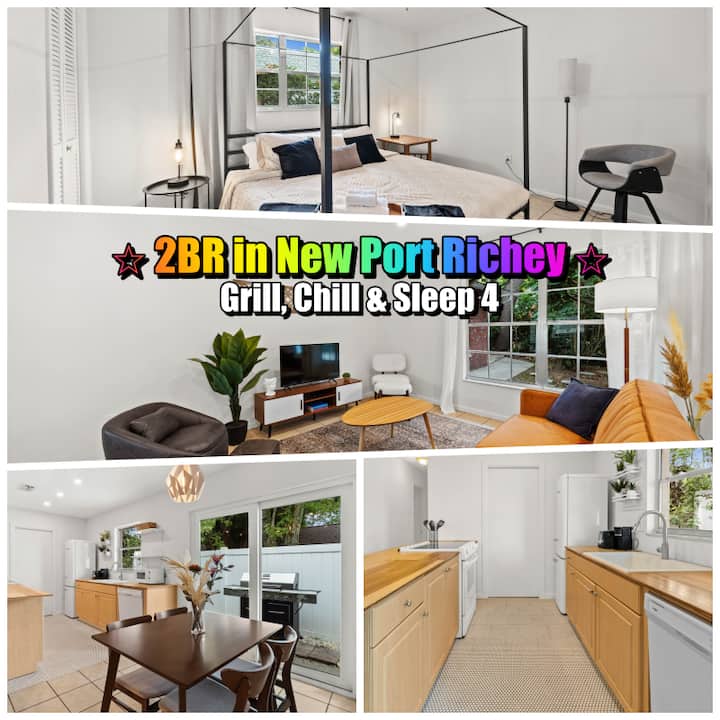 Cozy 2br Bungalow W/ Bbq – Near Beaches & Downtown - New Port Richey, FL