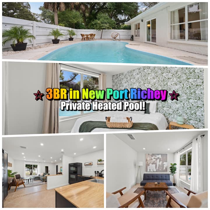 The Pool House: 3br Villa With Heated Pool - New Port Richey, FL