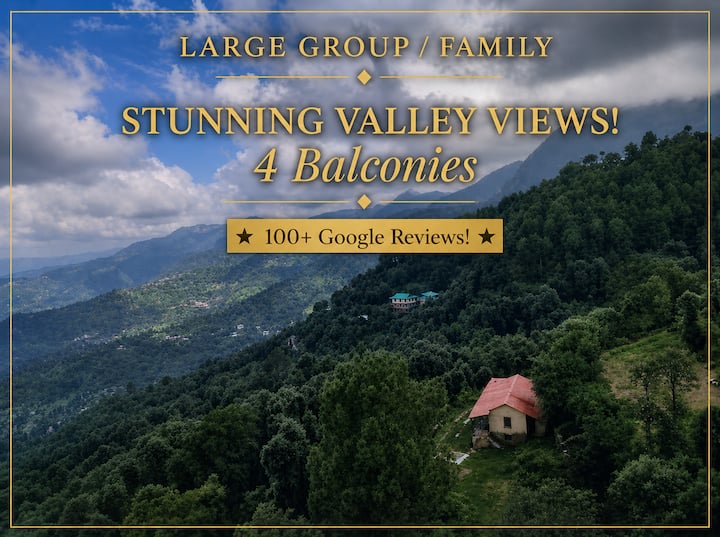 Large Group 6bhk, Stunning Views! Parking, Patio - Shimla