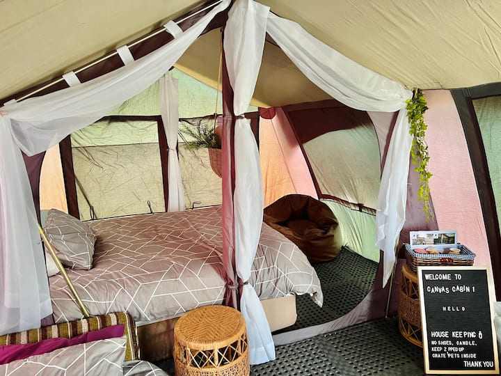 Bath & Glamping Tent (1nt) - Off Grid - Western Australia