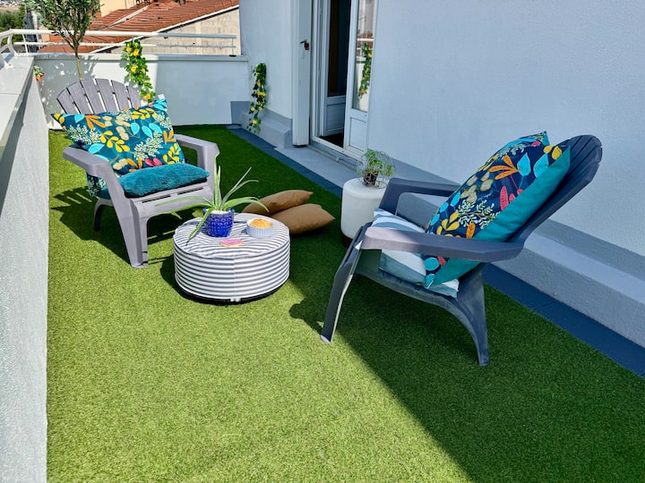 Terrasse Panoramique, Proche Gare. Pkg Privé Poss. - Saint-Étienne