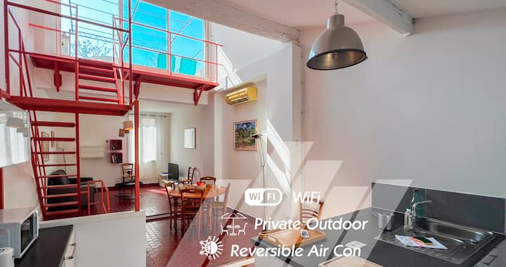 Clim - Maison De Ville - Rooftop Vue Sur La Ville - Avignon