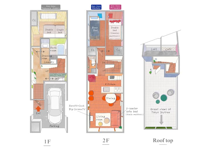 New Open Skytree View Designer Villa In Asakusa - Ueno