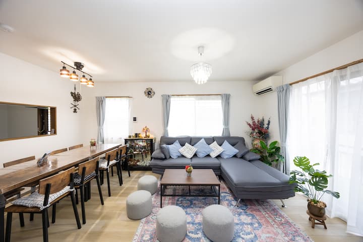 12 Guests|2 Bath/2 Wc|free Parking|near /Nagashima - Kuwana