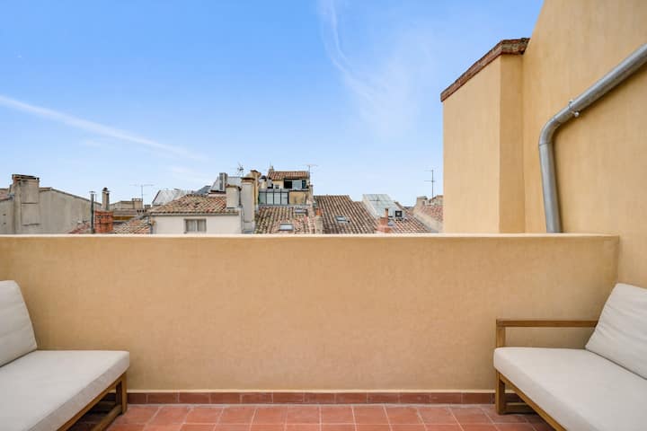 Appartement Chambre & Terrasse - Aix Hyper Centre - Fondation Vasarely