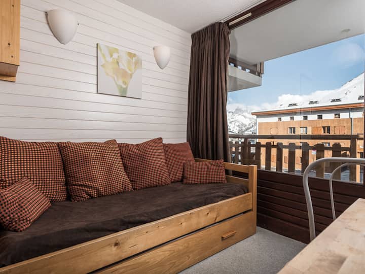Studio Cabine 4 Pers Proche Pistes Balcon - Tignes