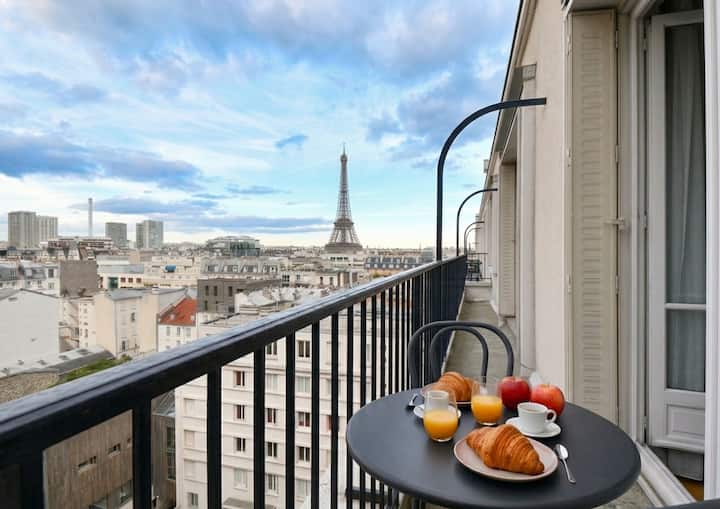 Eiffel Tower View : 1br Newly Renovated & Bright - Porte de Vanves