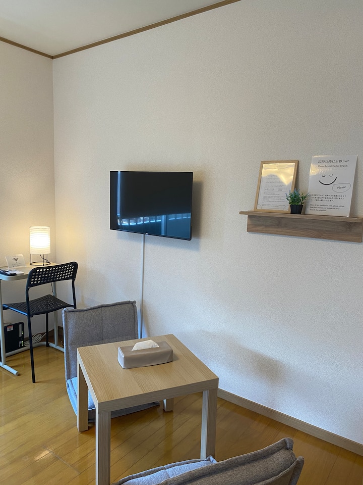 最大４名滞在Ok ！
101＆102隣同士で安心
家族旅行や友人旅に最適
駐車場無料
藤崎宮近く - Kumamoto