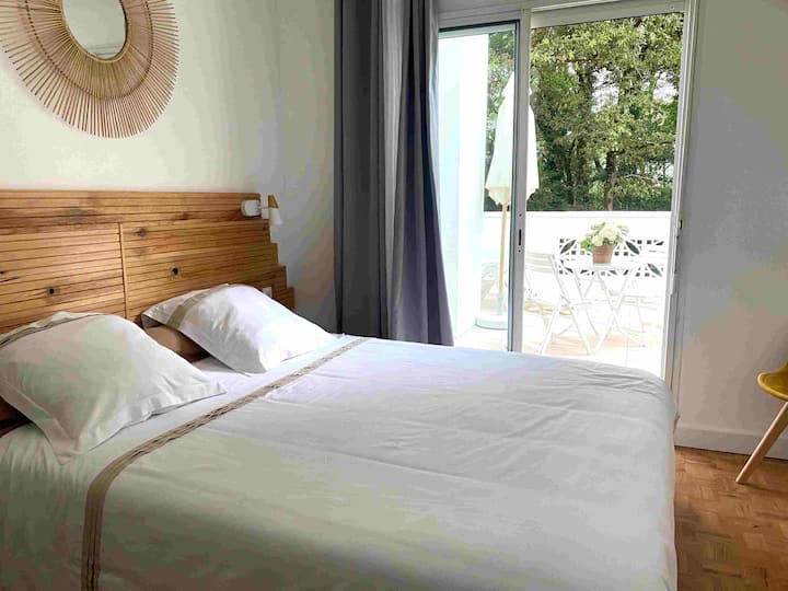 Chambre Mancanille + Kichenette +Piscine à Angoumé - Dax
