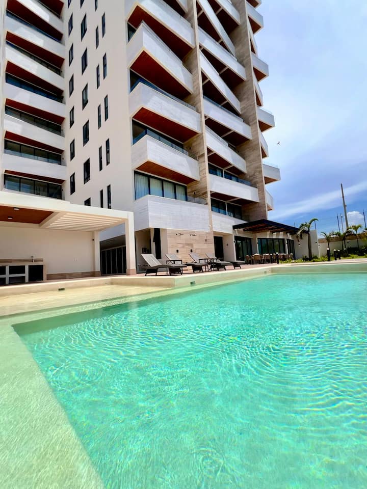 Beachfront Paradise – 2br/2ba Ocean View - Puerto Morelos