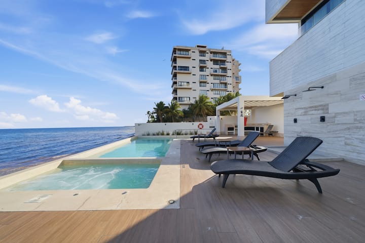 One-bedroom - Beachfront Condo- Cityview Apartment - Puerto Morelos