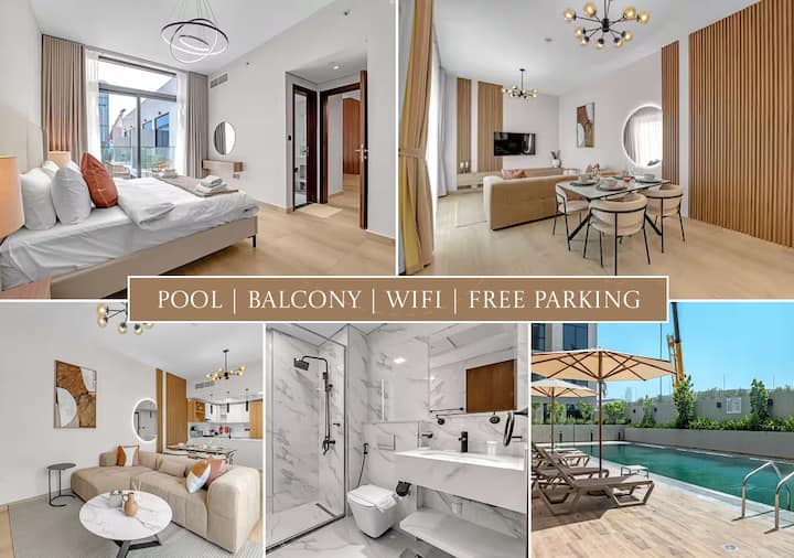 3 Pax - Jvc - 1 Br +1t - Full Kitchen - Gym+pool - Dubai