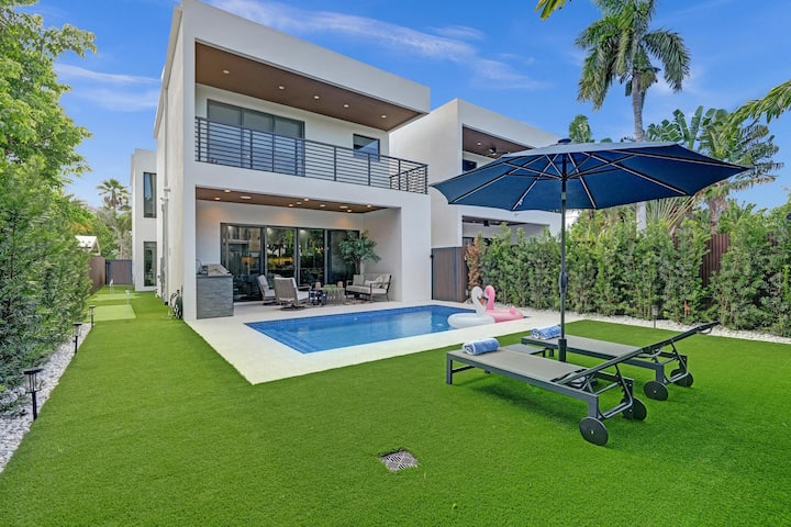 New Luxe 4br/ba Home W/h. Pool M. Golf &&nbsp;Pooltable - Fort Lauderdale, FL