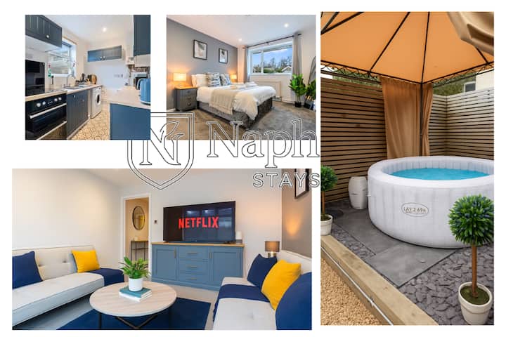 Bath Stay 2-br Retreat W/ Hot Tub & Parking/wifi - Bath