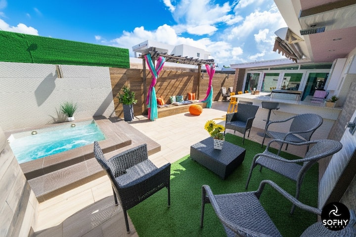 New Apt ! Isla Verde•jacuzzi•bbq•solar•3 Min Beach - San Juan