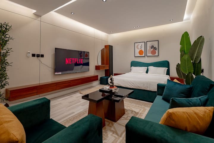 استديو المروج المميز بدخول ذاتي بجلسة خارجية109 - Riyadh