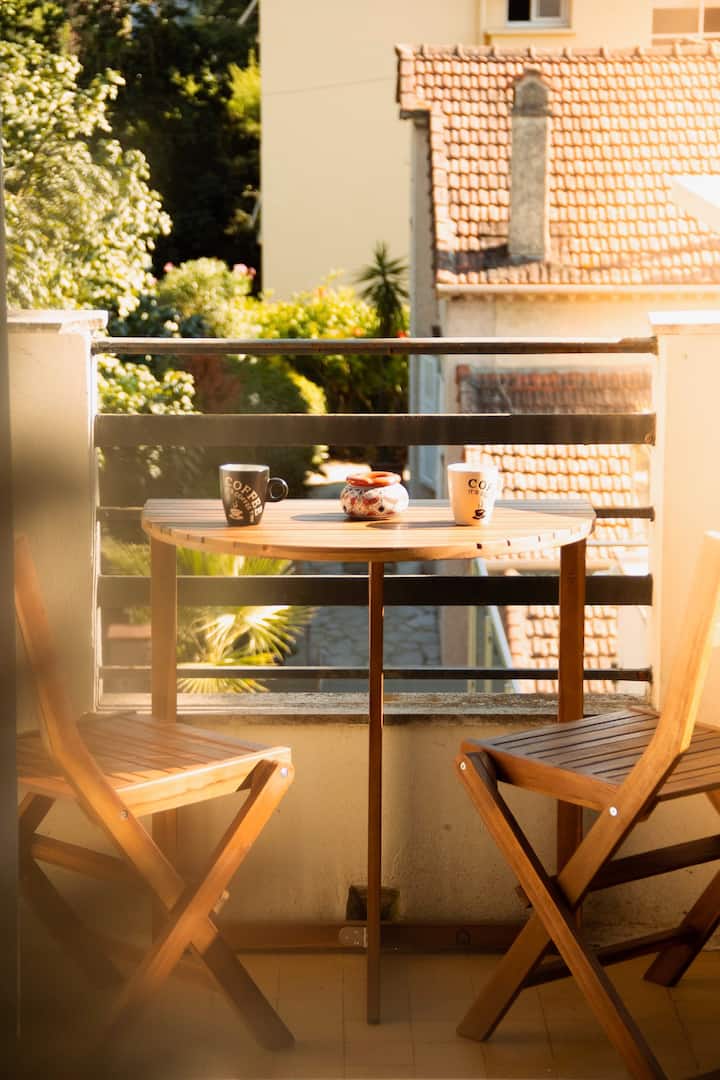 Balcon + Garage, 10min Croisette/festival Cannes - Le Cannet