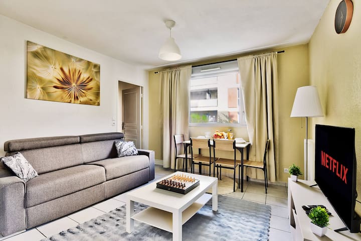Cocon Cosy 37m² - Calme, Confortable - Proche Lyon - Villeurbanne