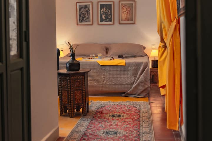 Dar Zyne - Maison D'hôte- Chambre Jaune - Tunis