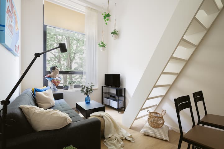 New! Central Designer Home W/ Shared Terrace For 5 - Prague