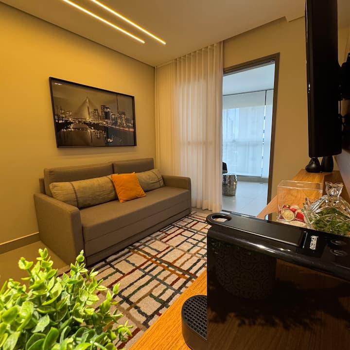 Lindo Apto Para 6 Hóspedes No Brooklin Com Vaga - Santo Amaro