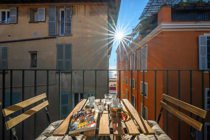 A/c & Lovely Balcony In Vieux Nice #Seaview&dream - Nice