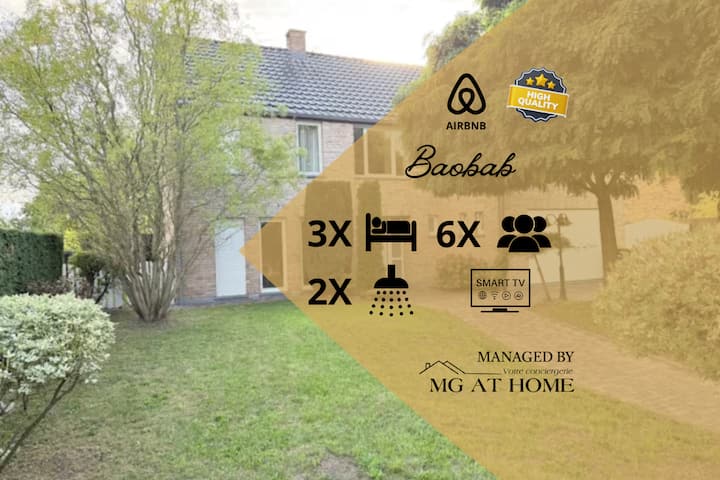 Baobab - Villa - Jardin - Province du Hainaut