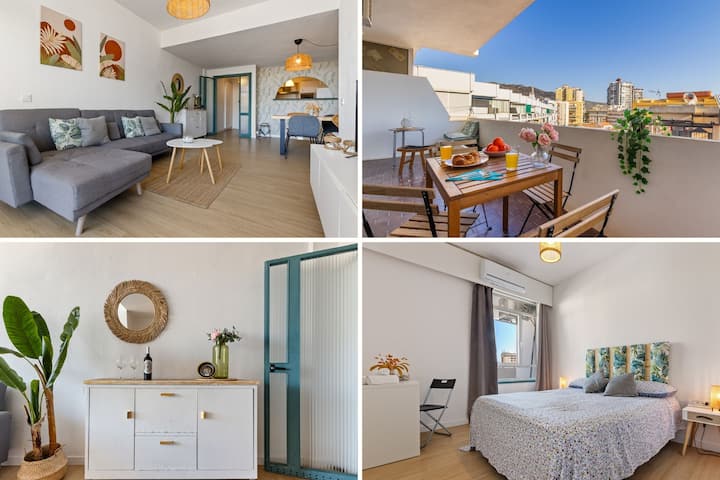 Terraza Luminosa, Céntrico, A 10 Min De La Playa - Torremolinos