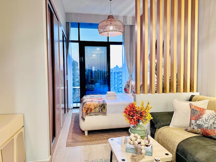 Cozy Studio /Prem. Facilities- W/burj Khalifa View - 