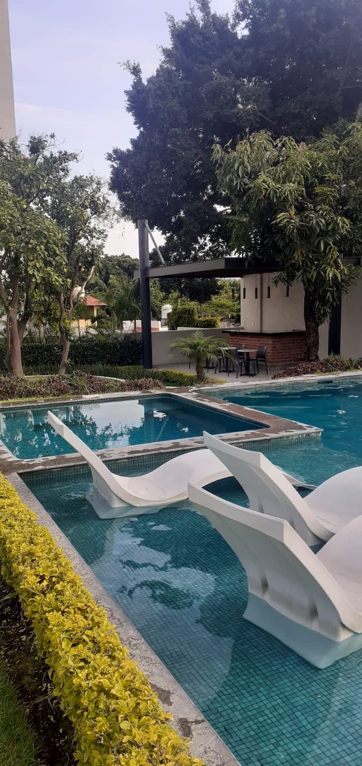 Magnífico Departamento Con Alberca Climatizada - Cuernavaca