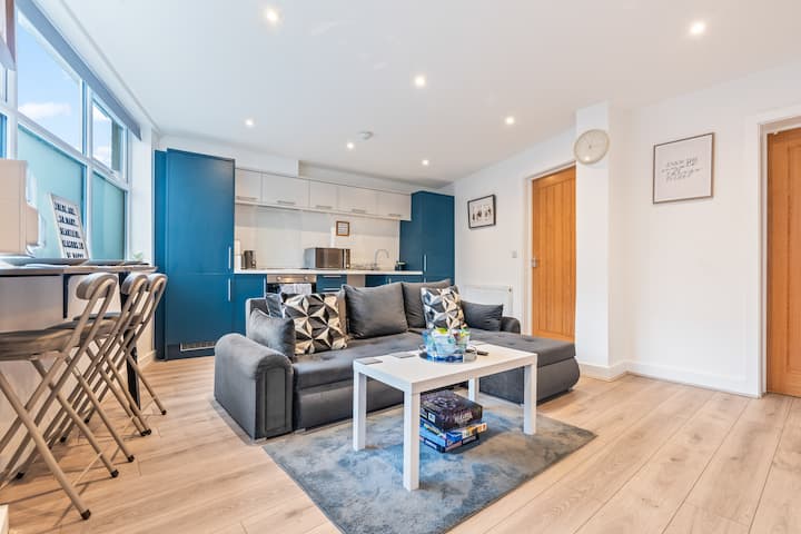 City Centre 2br Apt.|sleeps 8|parking|wifi |Arena - Nottingham