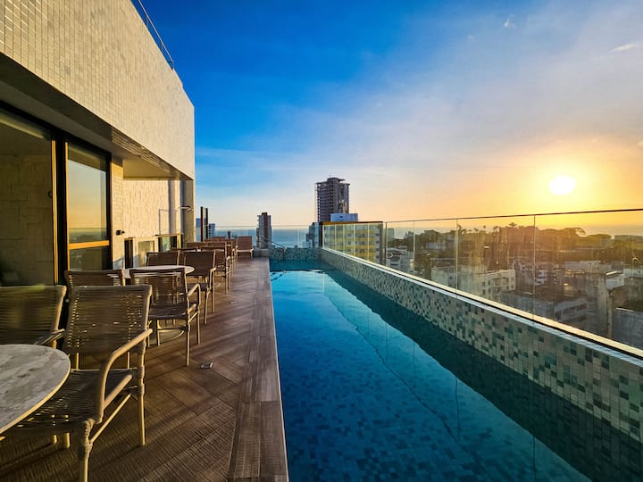 Studio Na Barra • 5min Da Praia • Piscina Rooftop - Brasilien
