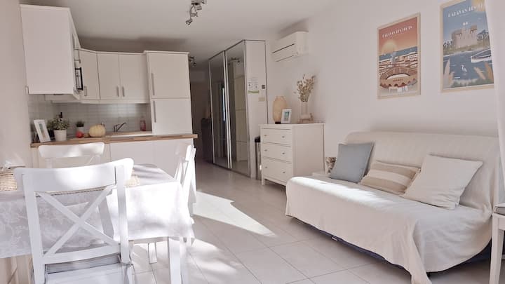 Les Soleillades T2-clim-parking-piscine-mer à 100m - Palavas-les-Flots