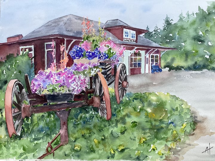 Garden Suite @Saltair Station -1 Bedroom-full/dbl - Chemainus