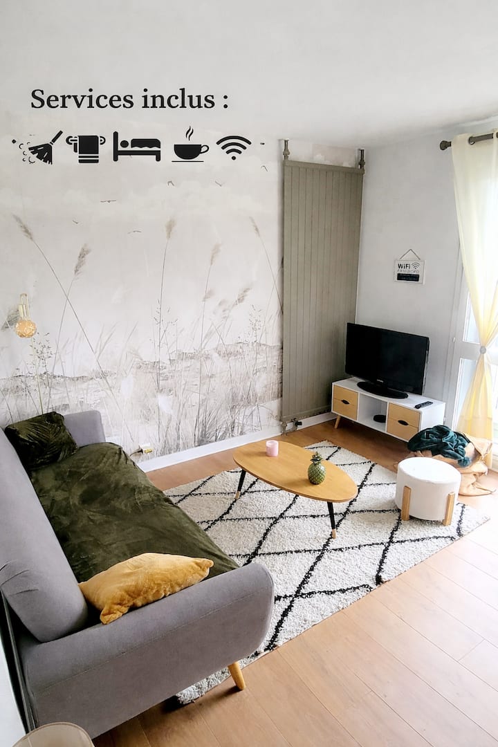 Parking Privé/pas De Frais De Ménage/vue Indre - Châteauroux