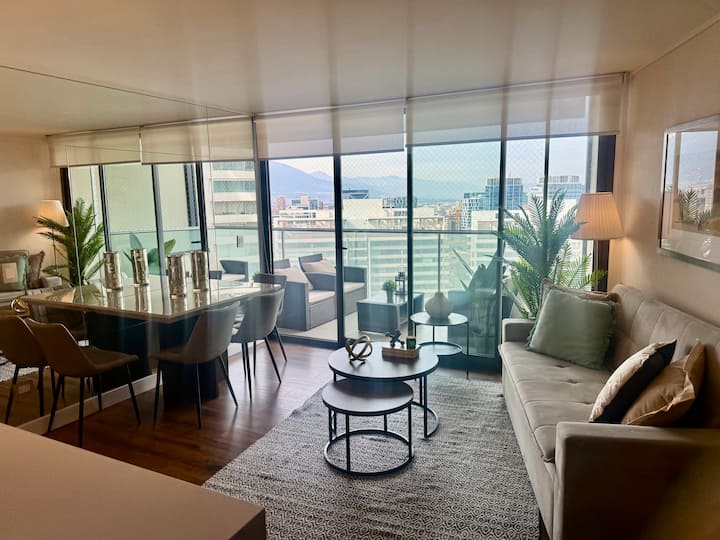 Depto. Moderno Con Piscina Cerca Mall Parque Arauc - Las Condes