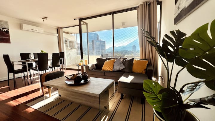 Increible Vista En Dpto. A Pasos Del Parque Arauco - Las Condes