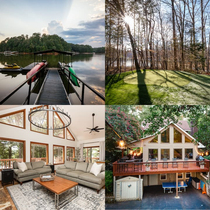 Lakefront+near Clemson+dock+kayaks+putting Green - Seneca, SC