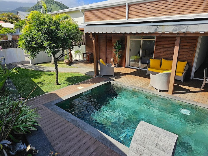 Lilie Location Cascade Proche Mer Et Rivière - Réunion