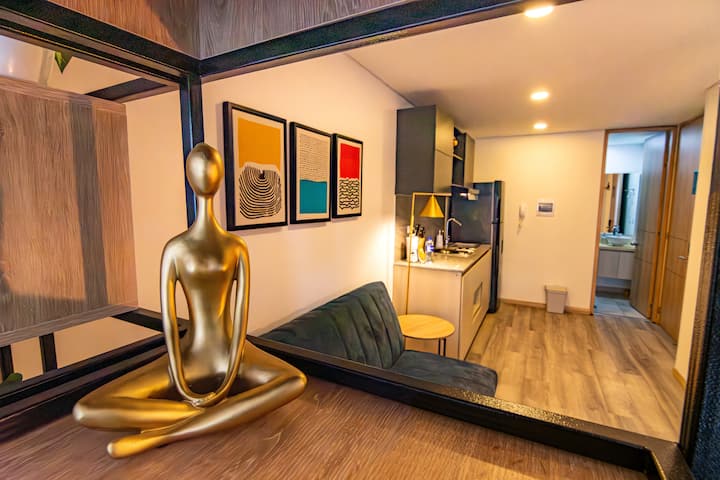 Cozy Apt+wifi+kitchen+tv+hot Water+laundry @Bogotá - Bogota