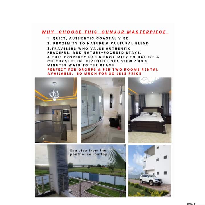 247 Power Supply, Equipped Luxury Seaview Mansion - The Gambia