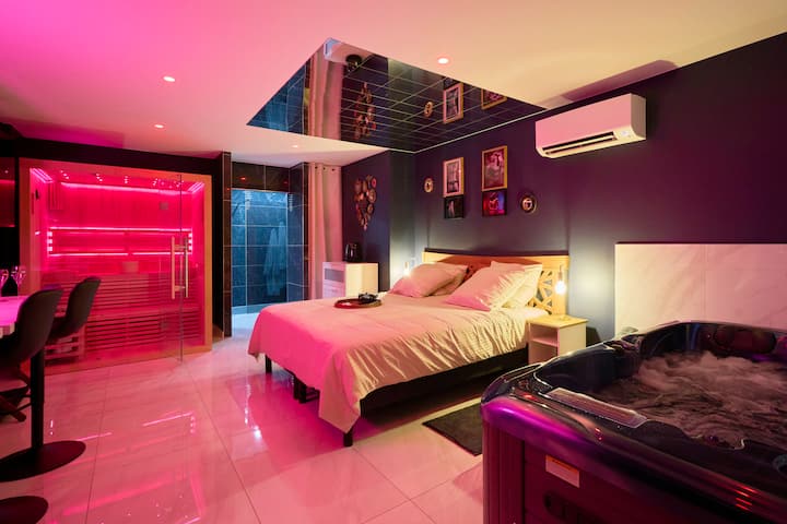 L'amoria - Suite Romantique Avec Jacuzzi & Sauna - Seclin