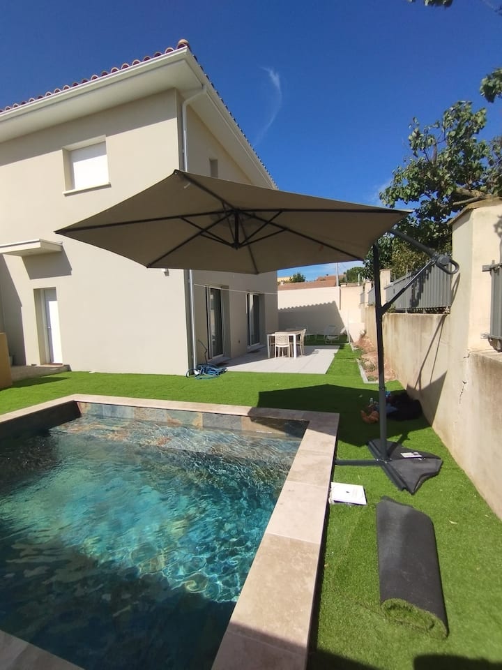Maison 6 Personnes Piscine - Marseillan