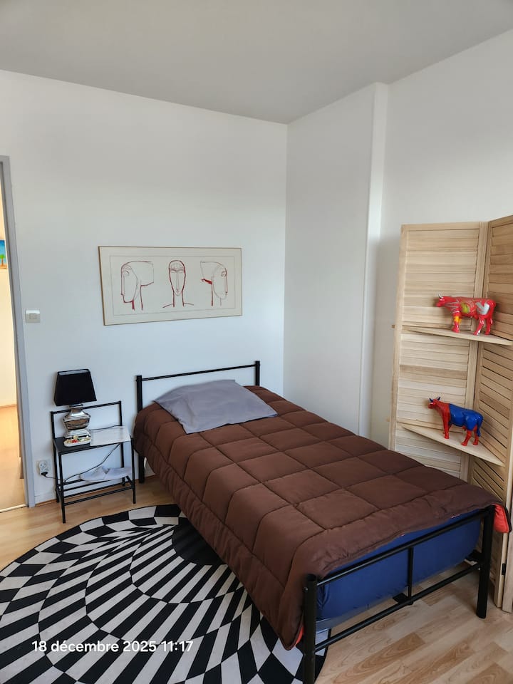Chambre 1pers (Lit 90) - Évry