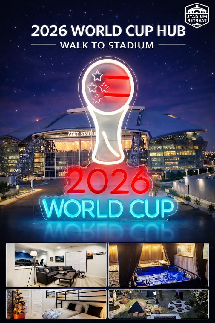 Fifa World Cup Hub/rangers/walk To At&t Stadium - Arlington