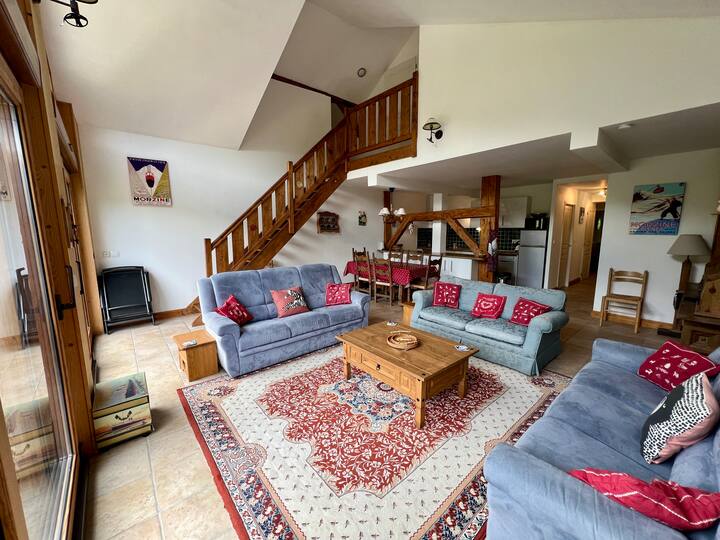 Spacious Penthouse Holiday Home - Praz De Lys Sommand