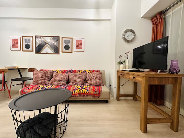 日本橋民泊2a：2室1厅2洗漱1卫1浴/步行可达黑门市场/动漫街/通天阁/靠近日本桥站/关西机场直达 - Osaka