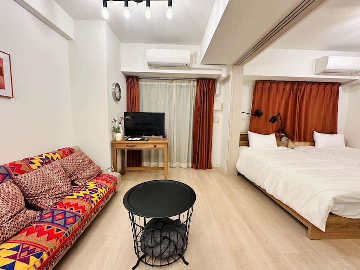 日本橋民泊2a：2室1厅2洗漱1卫1浴/步行可达黑门市场/动漫街/通天阁/靠近日本桥站/关西机场直达 - Osaka