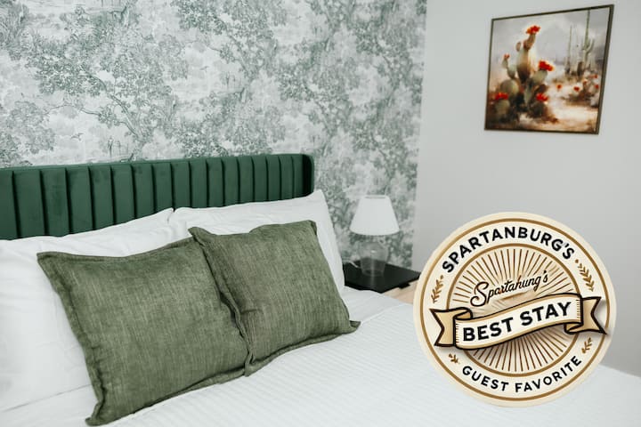 Top Rated Stylish Cozy Stay - Spartanburg, SC
